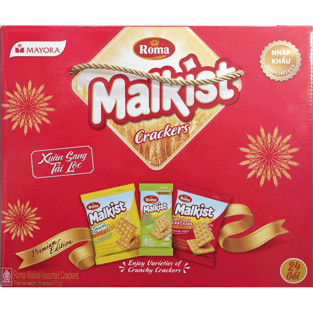 Bánh Roma Malkist Nhiều Vị Hộp Giấy 312g | Shopee Việt Nam