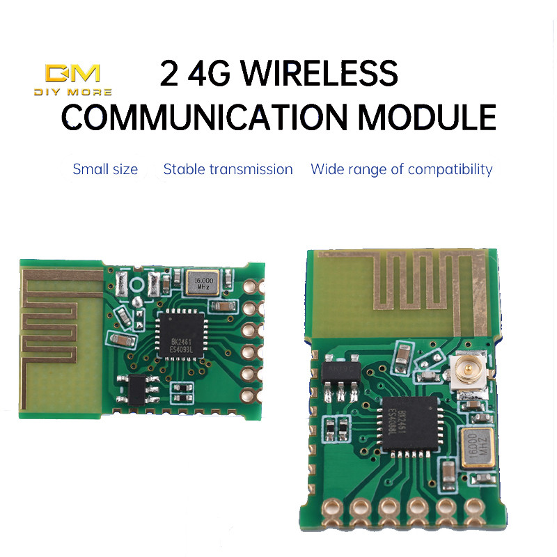 Mô-đun giao tiếp không dây DIYMORE4E JDY-41 2.4G, Mô-đun cổng nối tiếp không dây, màu xanh lá ...