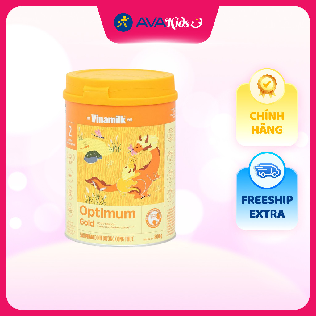 Sữa bột Vinamilk Optimum Gold số 2 800g (6 - 12 tháng) Giao mẫu ngẫu nhiên | Shopee Việt Nam