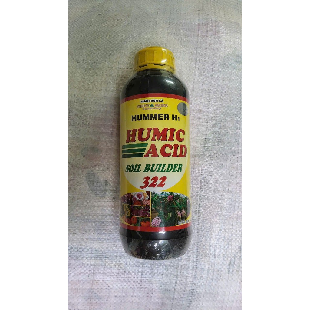 Phân Bón Lá Hữu Cơ Acid Humic 322 chai 1 Lít – Kích Rễ – Giải Độc – Cải ...