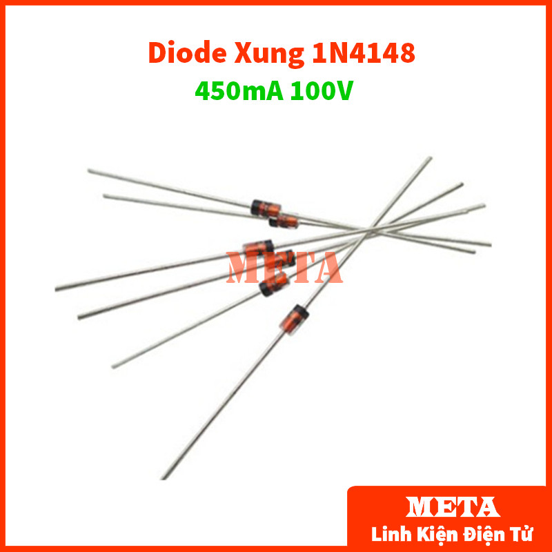 [Túi 50 Con] Diode Xung 1N4148 450mA 100V Chân Cắm DO-35 DIP - Diode ...