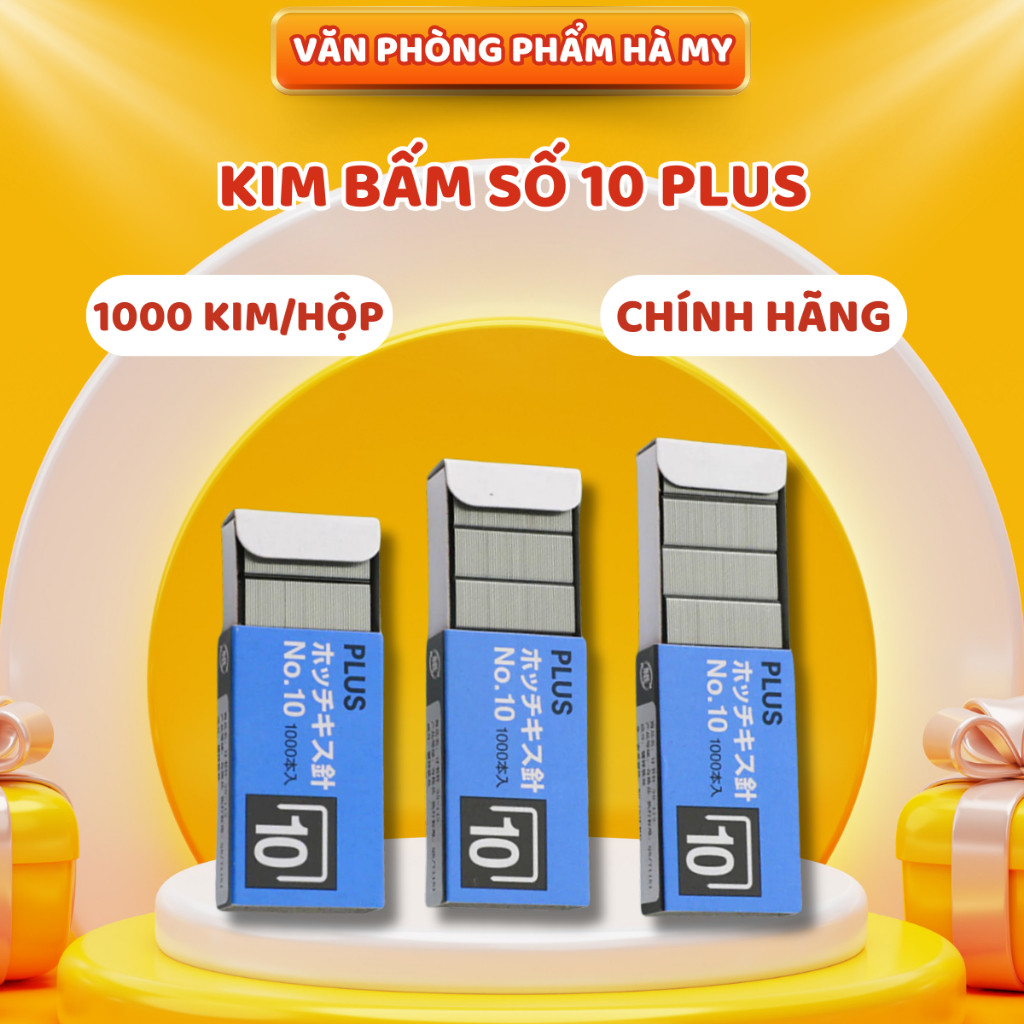 1 Hộp Kim Bấm Số 10 Plus Chính Hãng Chống Gỉ Sét Và Mài Mòn Tốt, Nhỏ ...
