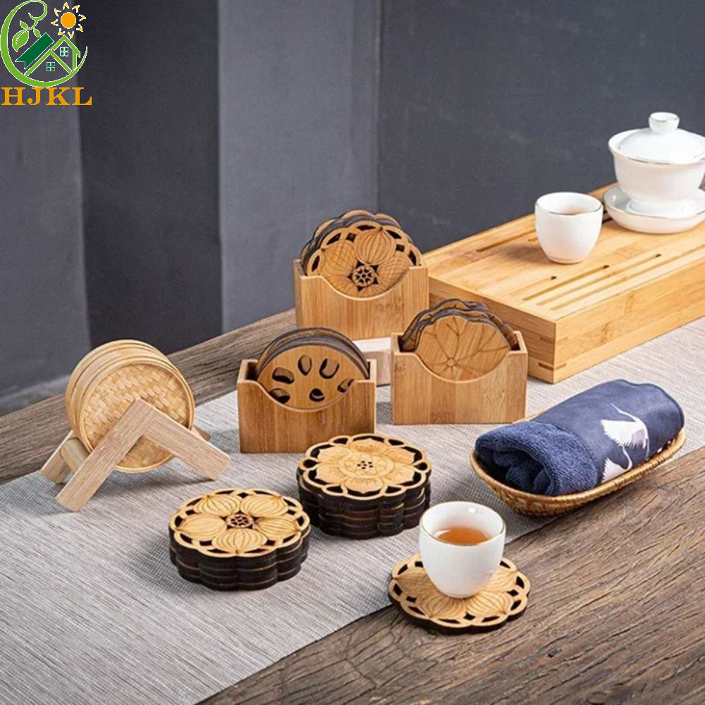 Hjkl 6 Cái / bộ Tấm Cách Nhiệt Hoa Sen Uống Đế Lót Ly Trang Trí Nhà Cửa ...