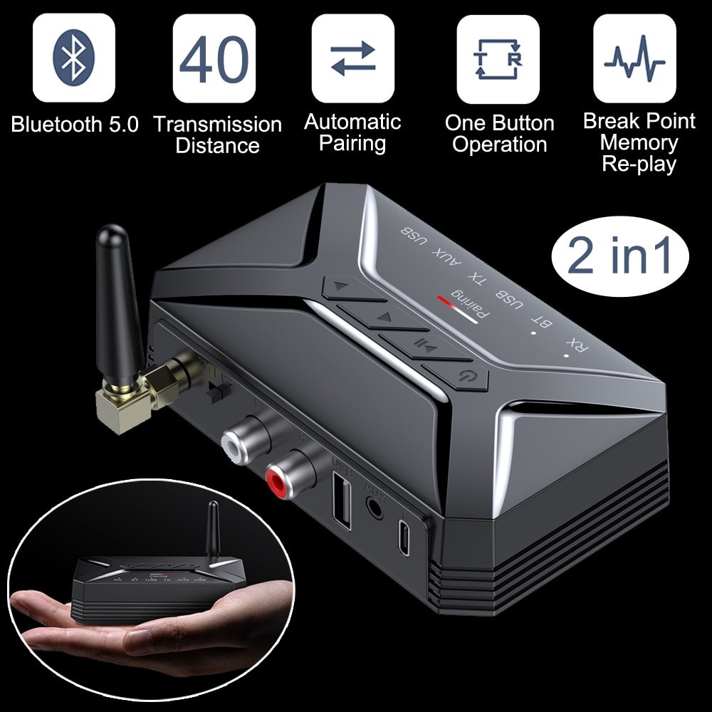 Tr22 Bluetooth Bộ Thu Phát Âm Thanh HD Độ Trễ Thấp Không Dây Bluetooth ...