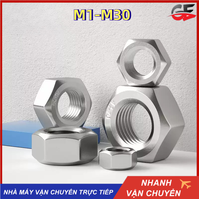 M1-M30 Tán Dẹp Ecu Inox 304, Cho ốc ，loại tốt，Đai ốc inox, ốc vít[GE-XS ...