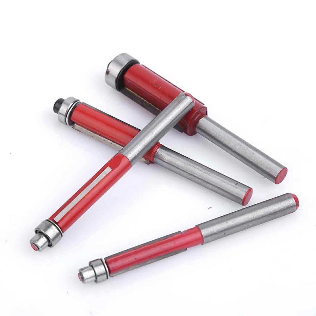 Mũi phay gỗ thẳng có bi mũi soi lấy nền Đỏ cốt 6.35mm -MAIGN | Shopee ...