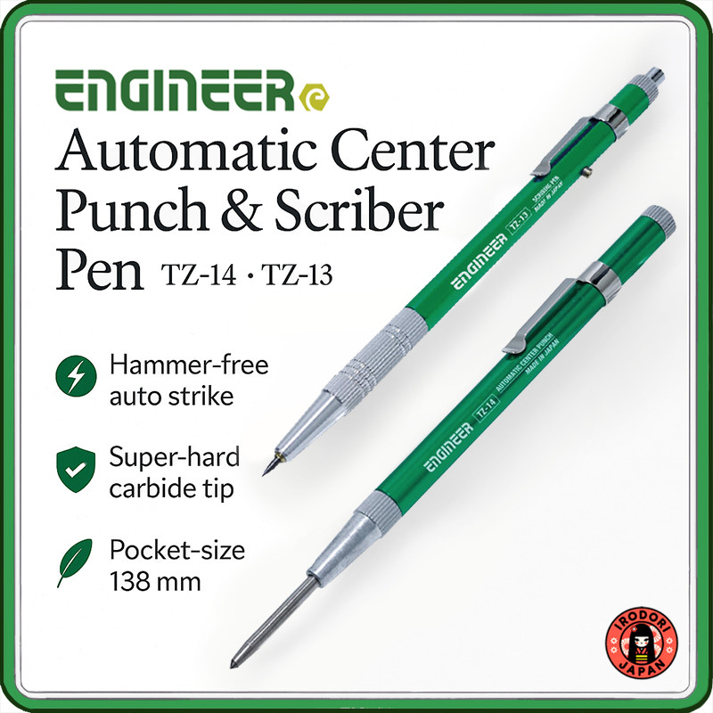 ENGINEER Automatic Center Punch TZ-14 & Scriber Pen TZ-13 – Precision ...