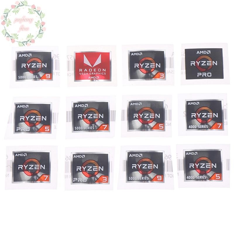 Pufine AMD Bộ xử lý Series Sticker ATHLON Ryzen R 3 5 7 Logo PRO7 ...