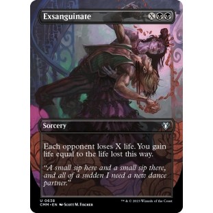 Magic the Gathering - Foundations - Exsanguinate (Borderless) | Shopee ...