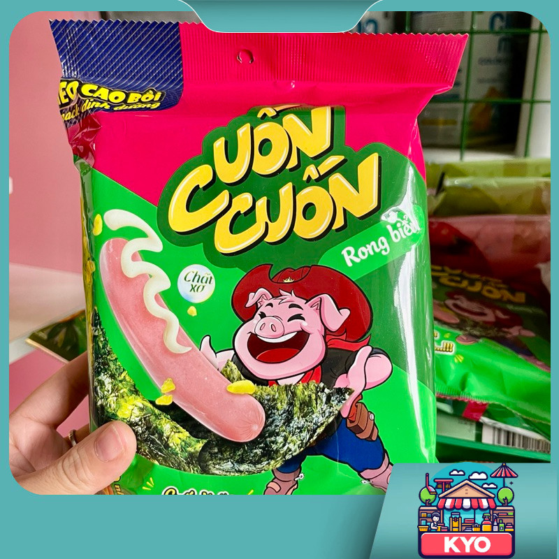 Xúc Xích Heo Cao Bồi Cuộn Rong Biển Gói 50g | Shopee Việt Nam