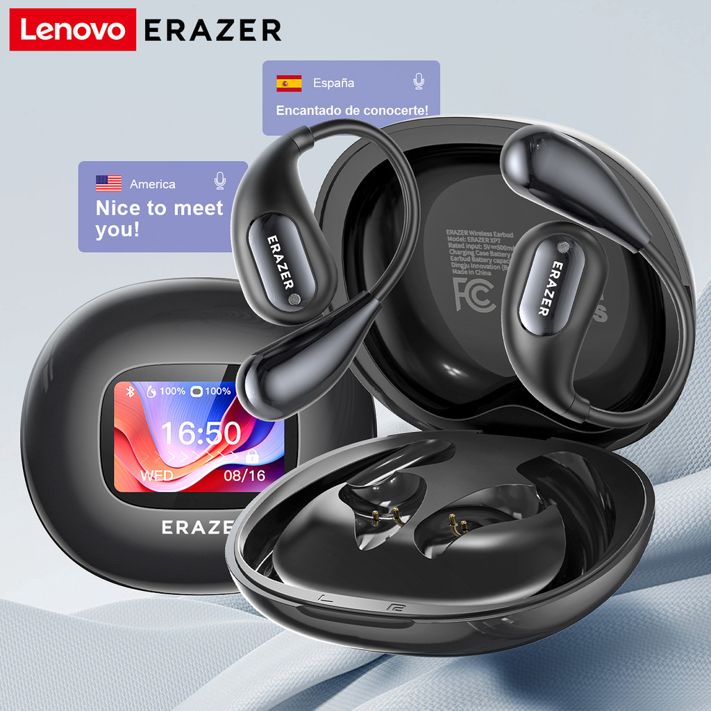 Lenovo ERAZER XP7/XT66PRO Al Tai nghe không dây dịch thời gian thực thông minh Bluetooth 5.4 có ...