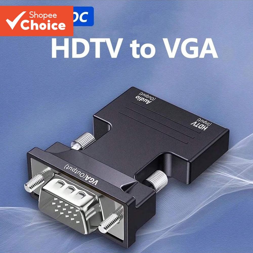 Hdmi Tương Thích Sang VGA Chuyển Đổi Adapter 1080P VGA Jack Âm Thanh 3 ...