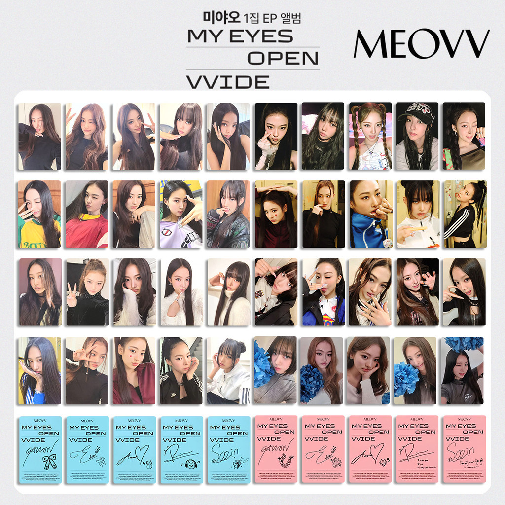 Kpop Idol MEOVV MY EYES OPEN VVIDE Album Photocards | Shopee Việt Nam