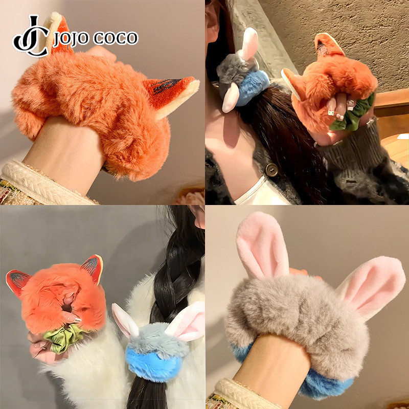 Jojo COCO Fox Ears Dây buộc tóc sang trọng Phong cách Nhật Bản Phụ kiện ...