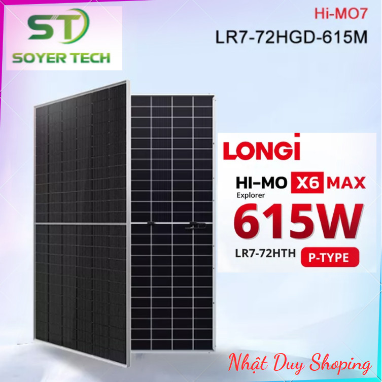TẤM PIN LONGi 615W - 545W -615W TẤM PIN NĂNG LƯỢNG MẶT TRỜI 615W- Hi-MO ...