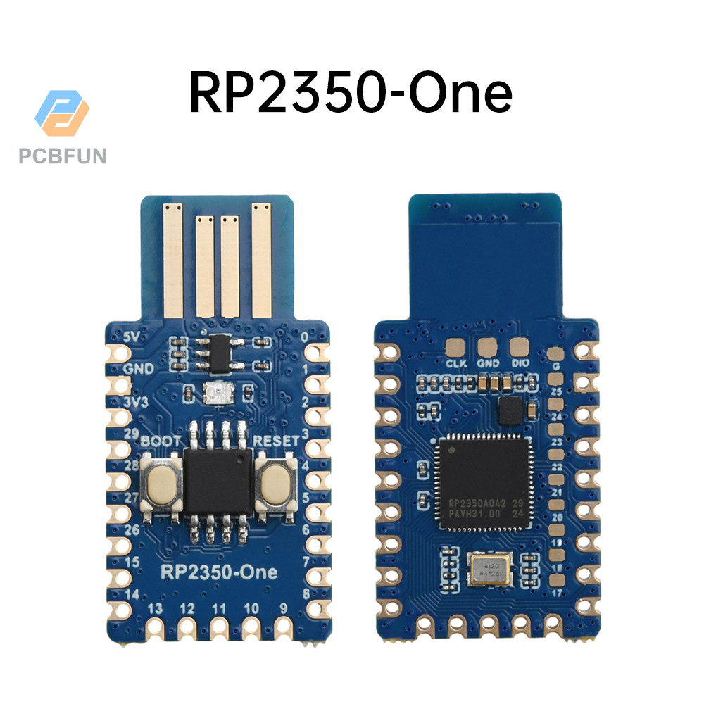 Bo mạch phát triển vi điều khiển Flash Pcbfun Rp2350-One 4Mb dựa trên bộ xử lý kiến trúc kép lõi ...