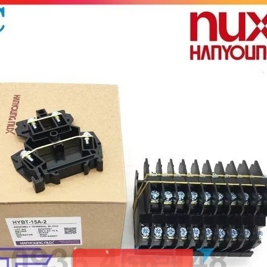 Cầu đấu dây - domino 2 tầng 10A 15A 20A Hanyoung Nux, TBD-10A TBD-20A bằng đồng - combo 10 cái ...