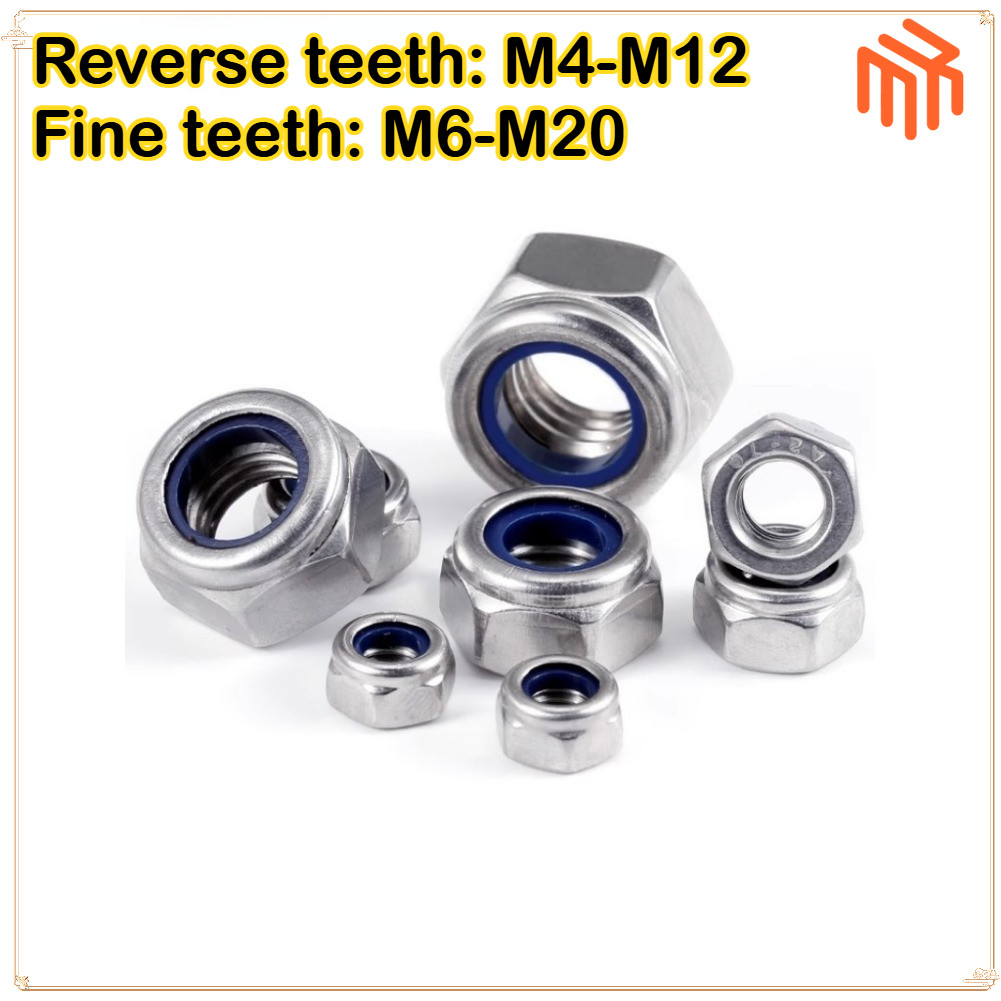[MX1] ren trái Đai Ốc Tán Keo Chống Trượt Inox 304 M4-M20 ecu inox đầu ...