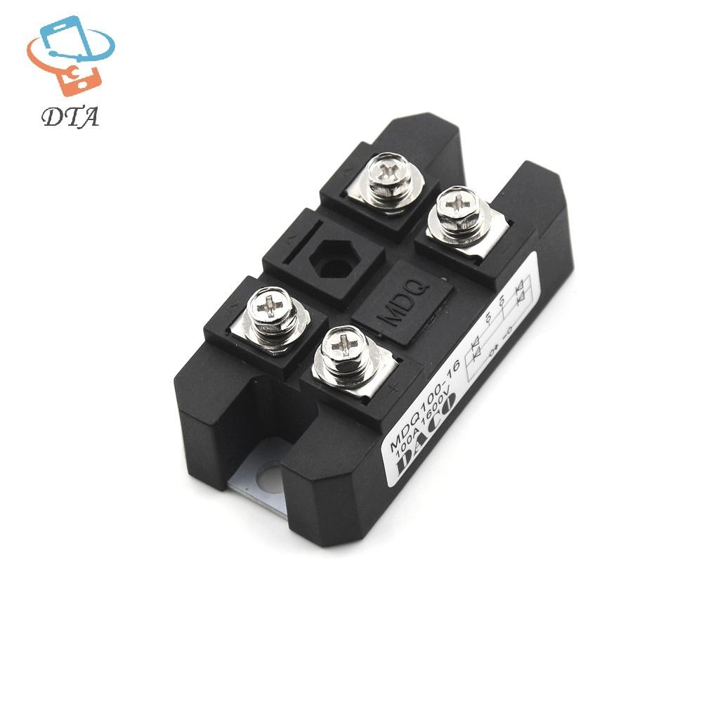 [DTA] MDQ 100A Amp 1600V Volt Vỏ kim loại Diode 1 pha Bộ chỉnh lưu cầu ...