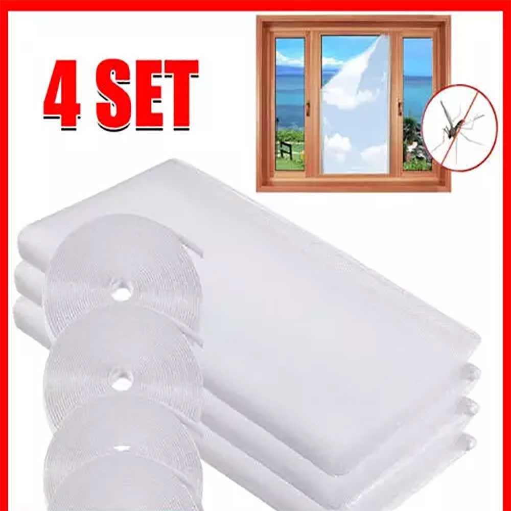 Self-Adhesive And Reusable Window Net Fly Insect Mosquito Moth Screen ...