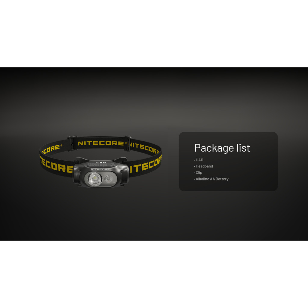 Nitecore HA11 240 Lumens Multipurpose Ultra Lightweight AA Headlamp ...