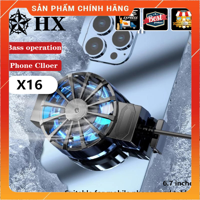 [X16] Quạt Tản Nhiệt mini x16 Thông Dụng Hỗ Trợ Chơi game pubg / mlbb ...