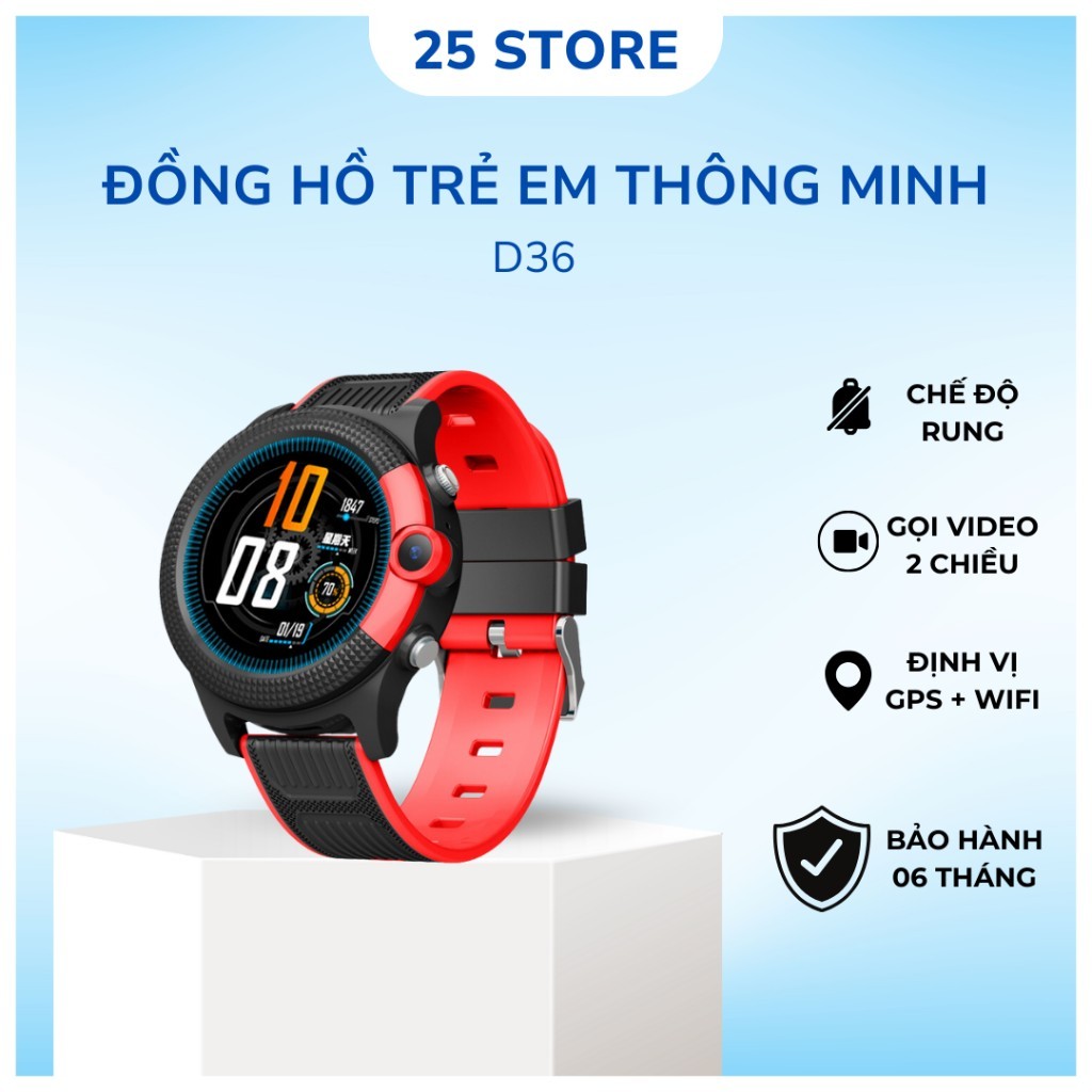 Đồng hồ thông minh trẻ em Dolphin D36 - Có gọi video hình ảnh, Hỗ trợ ...