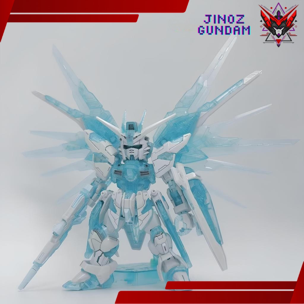 Mô Hình Lắp Ráp MGSD Freedom Fighter Clear Blue Color (tặng kèm base ...