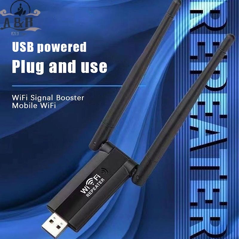 [A & B May] Bộ lặp Wifi USB 300M Bộ tăng cường tín hiệu Wi-Fi Bộ mở rộng không dây 2.4G Bộ ...