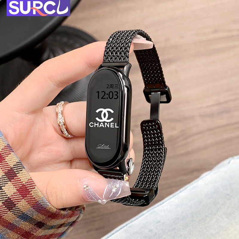 Dành Cho Xiaomi band 9pro 9 8 NFC Dây Đeo Bằng Thép Không Gỉ Mi band 8Pro 7 6 5 4 3 NFC Khóa Từ ...