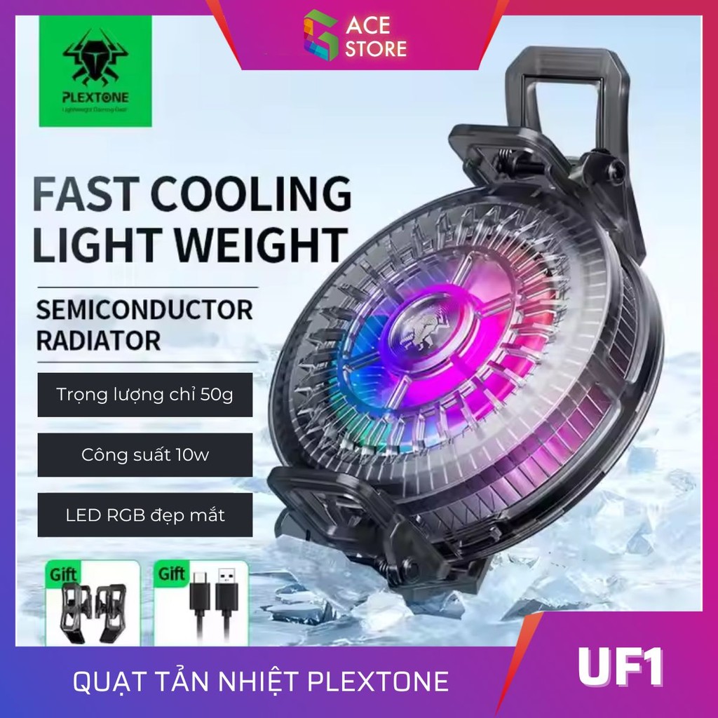 Quạt Tản Nhiệt Từ Tính Plextone Uf1 Dành Cho điện Thoại 2 Chế độ Làm 