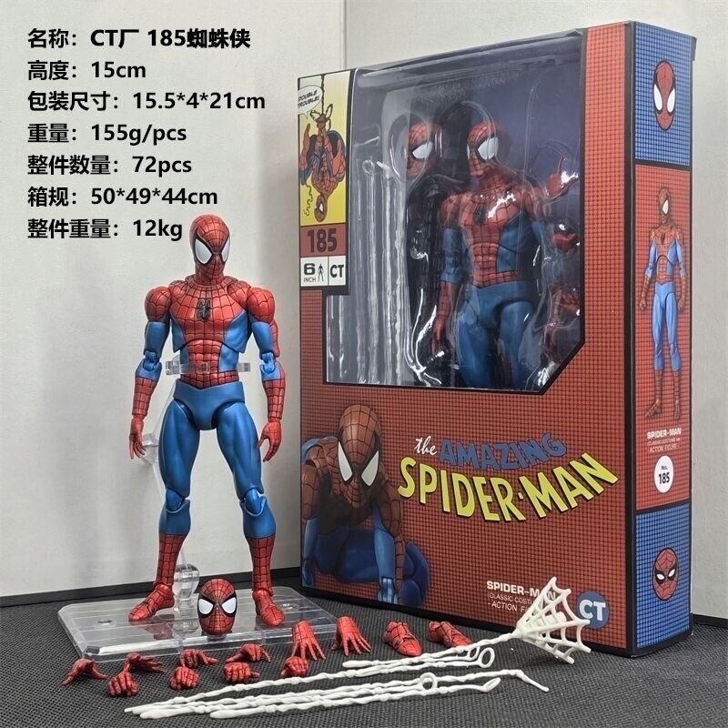 In Stock CT Toys MAFEX No.185 Spider-Man CLASSIC COSTUME Ver. 1/12 Action Figure | Shopee Việt Nam