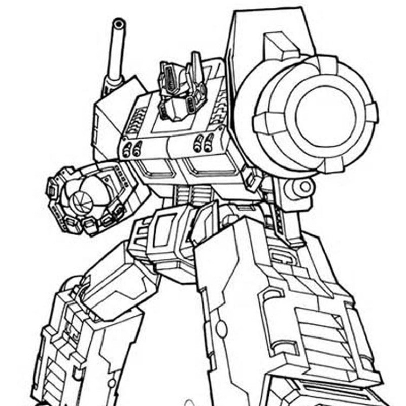 Optimus Prime (phim Transformers) - Set 20 Tờ Tranh Tô Màu A4 A5 Dành ...