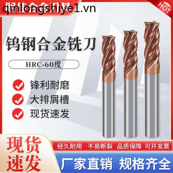 60 Độ Vonfram Thép Phay Cắt 4 Lưỡi Thép Phủ Carbide Đứng Phay Trung Tâm Chế Biến cnc Mở Rộng ...