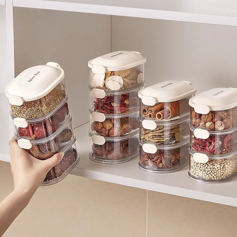 Premium Selection#Spice Storage Box Seasoning Jar Household High-end ...