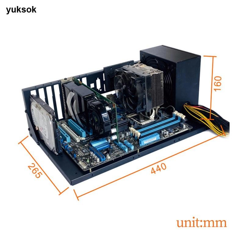 Khung gầm máy tính Khung mở Air Case Khung Card đồ họa Máy khai thác dự ...