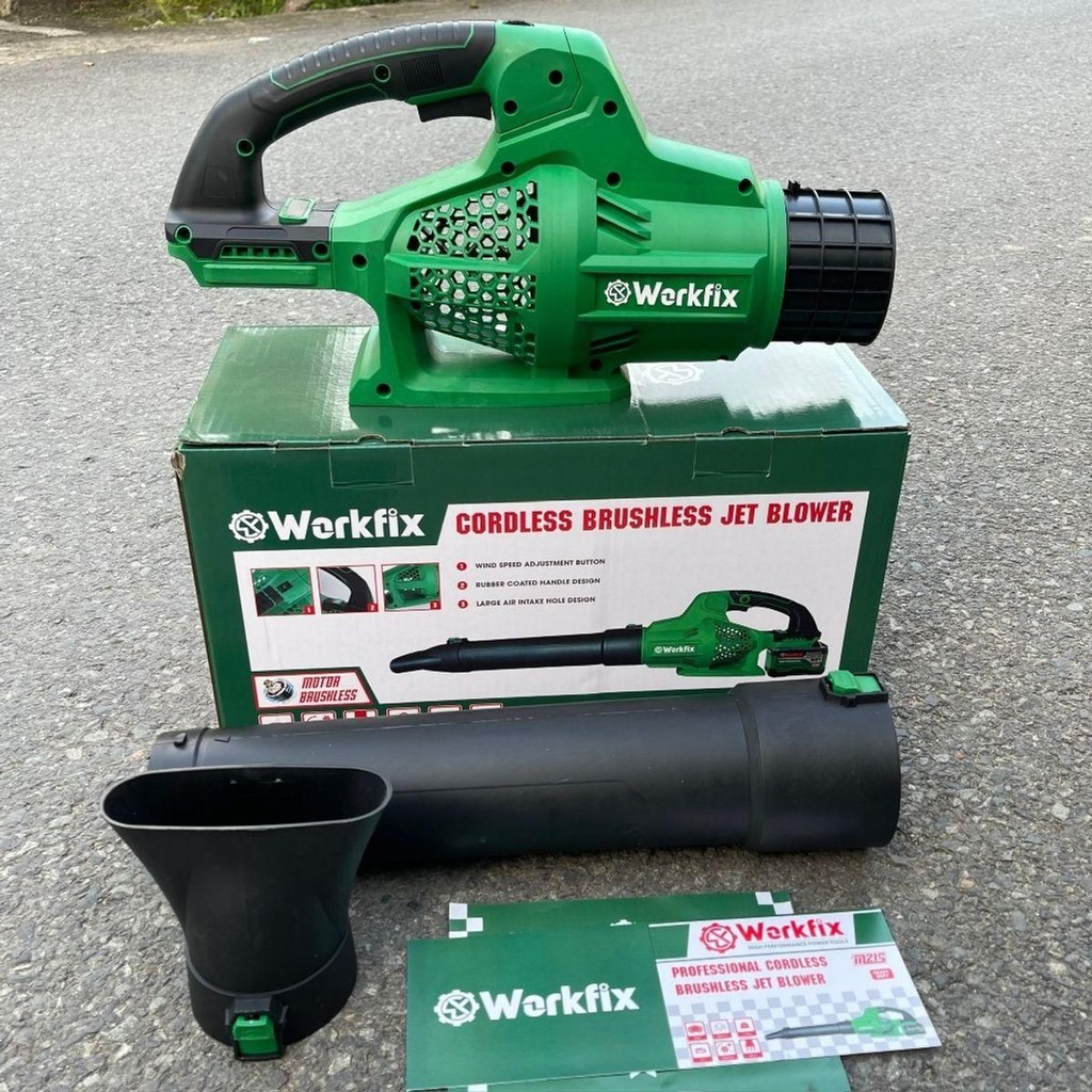 Máy Thổi Lá WORKFIX WF-TL680M, 6 Mức Chỉnh Tốc - Quạt 12 Cánh Mạnh Mẽ ...