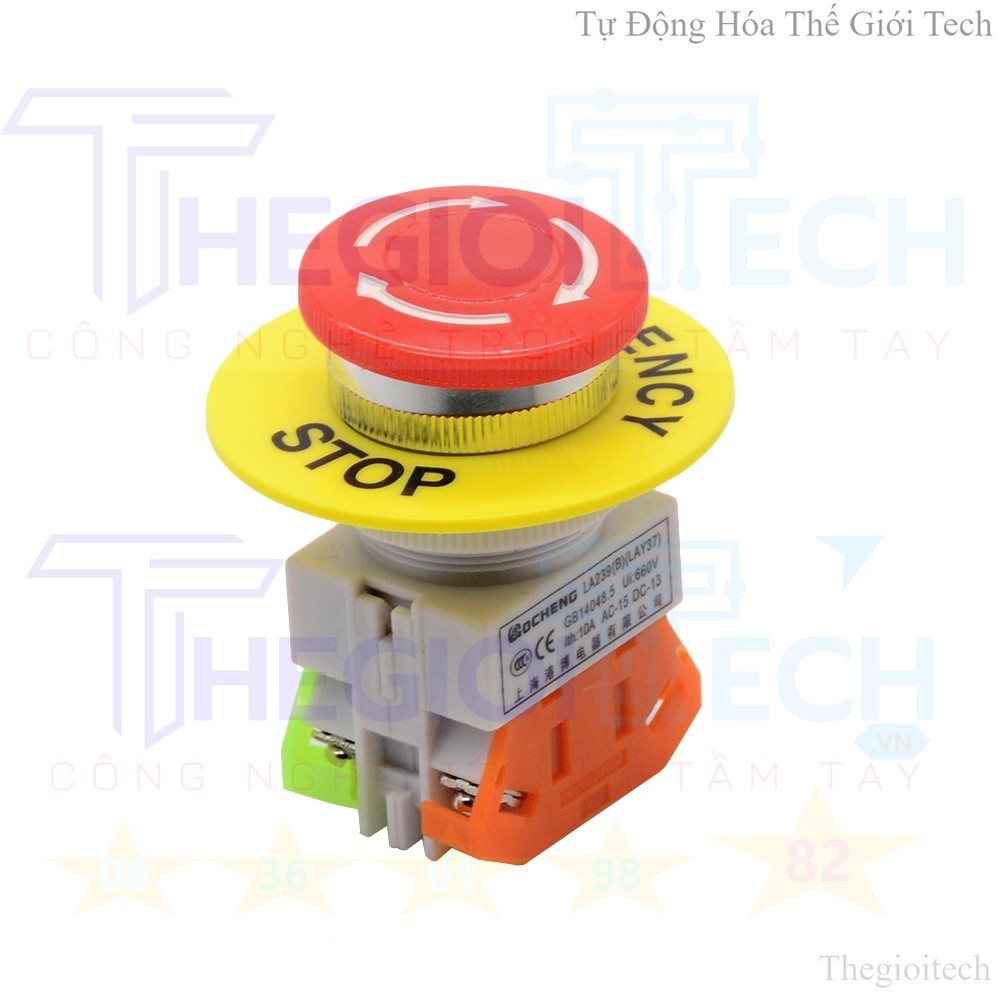 Nút nhấn dừng khẩn STOP CHINT NP4 1NO 1NC DPST Dừng Khẩn Cấp Công Tắc ...