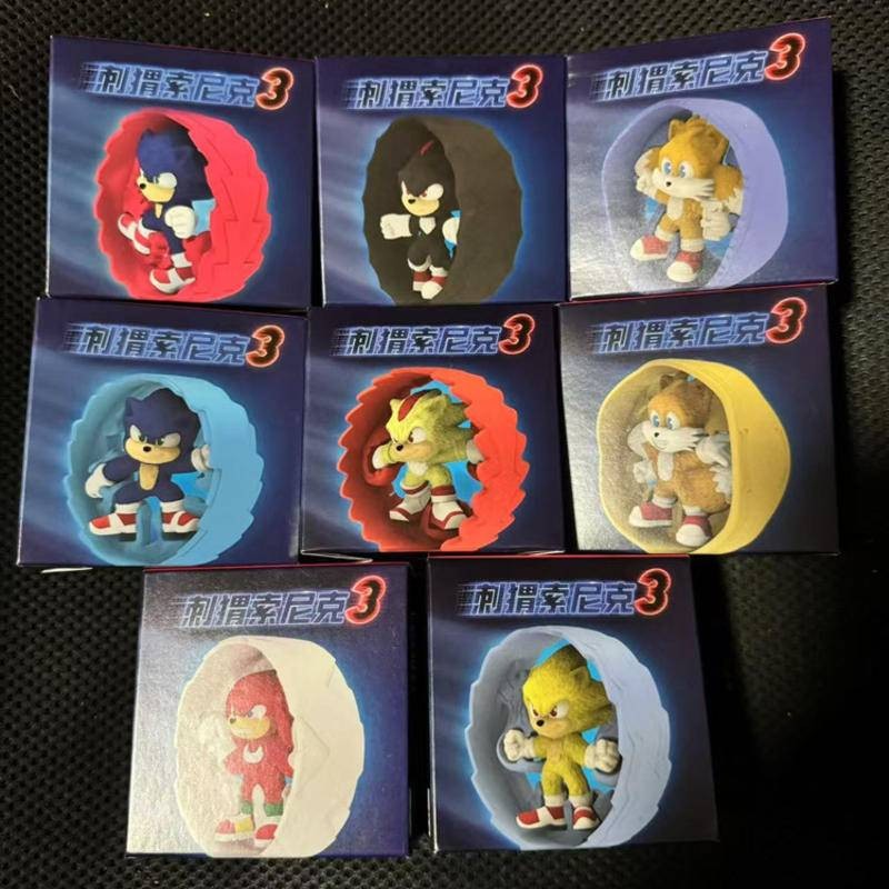 2024 McDonald 's Sonic the Hedgehog, Bộ 8 chiếc, Đồ chơi bữa ăn vui vẻ tháng 12 của McDonald 's ...