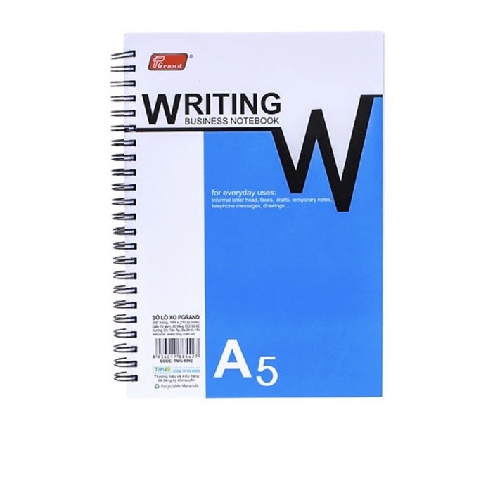 Sổ lò xo A5 Grand TMG- 8542 dầy 200 trang | Shopee Việt Nam