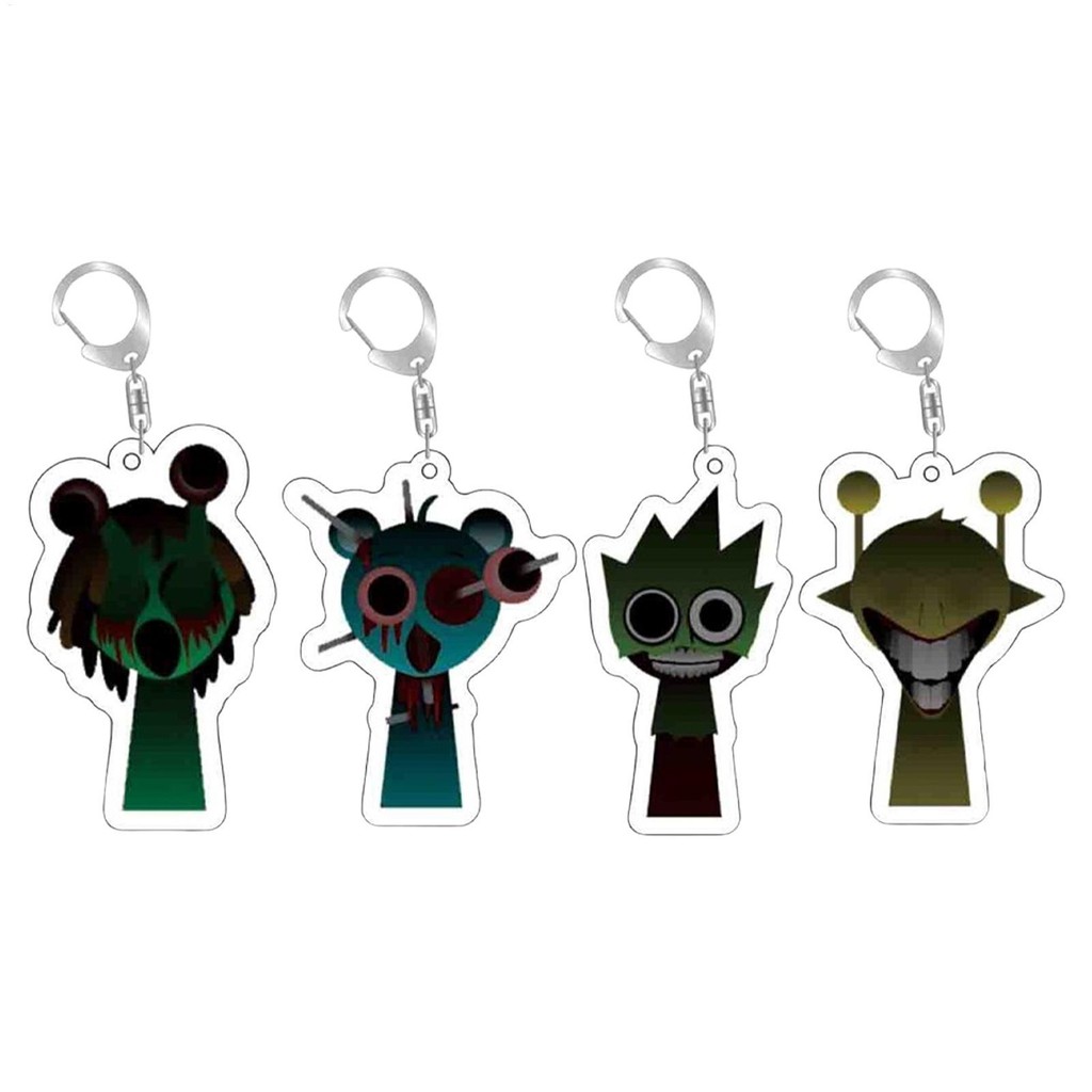 Sprunki 2D Acrylic Móc Khóa Sprunki Incredibox Móc Khóa Mặt Dây Chuyền ...