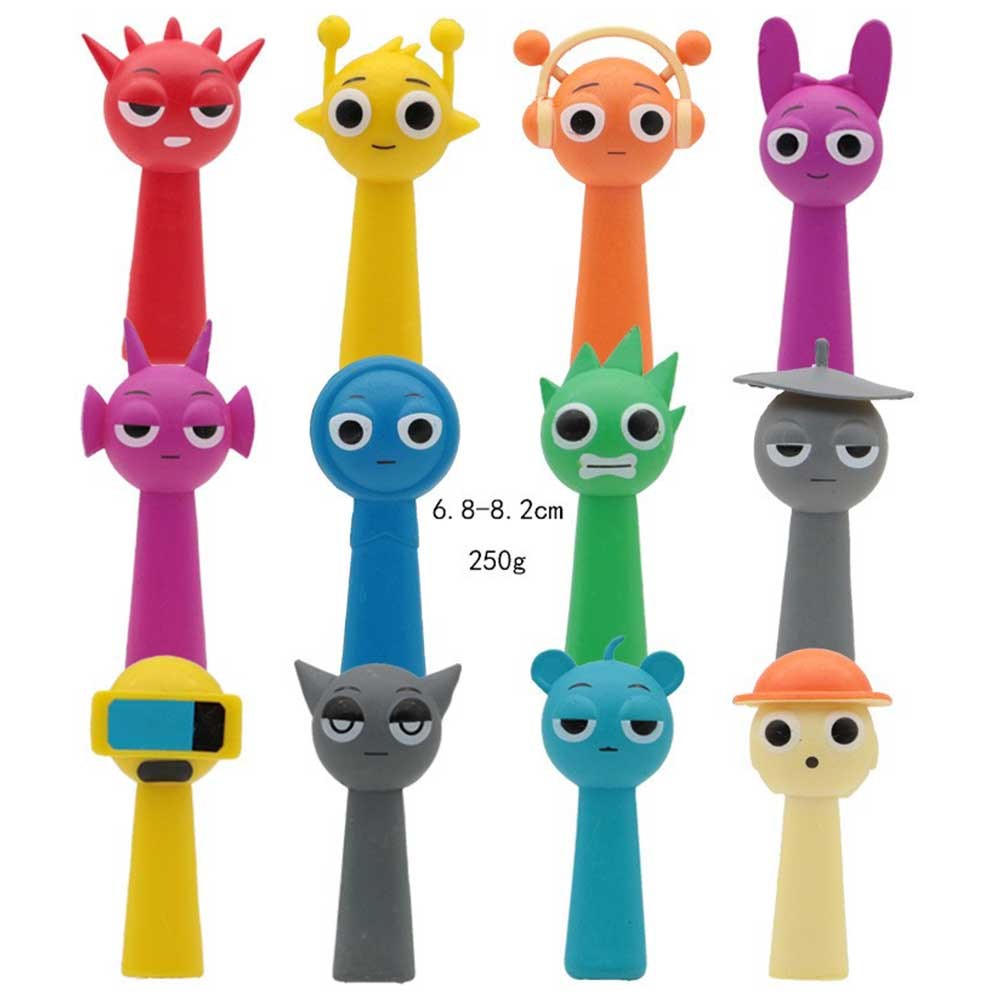 Sprunki Plush Toy Figurines Action Figures Mystery Box,Mystery Box (12 ...