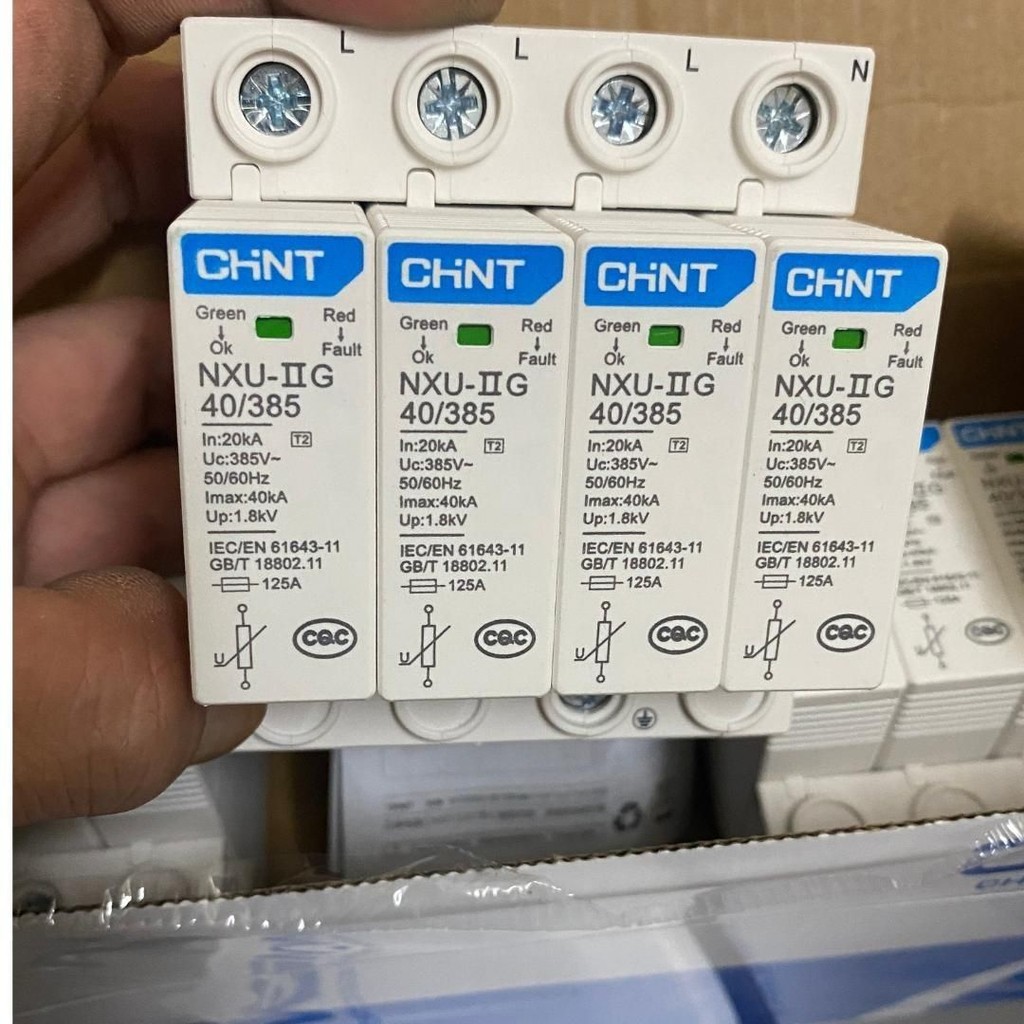 Thiết bị chống sét lan truyền SPD Chint NXU-IIG dùng bảo vệ cho thiết ...