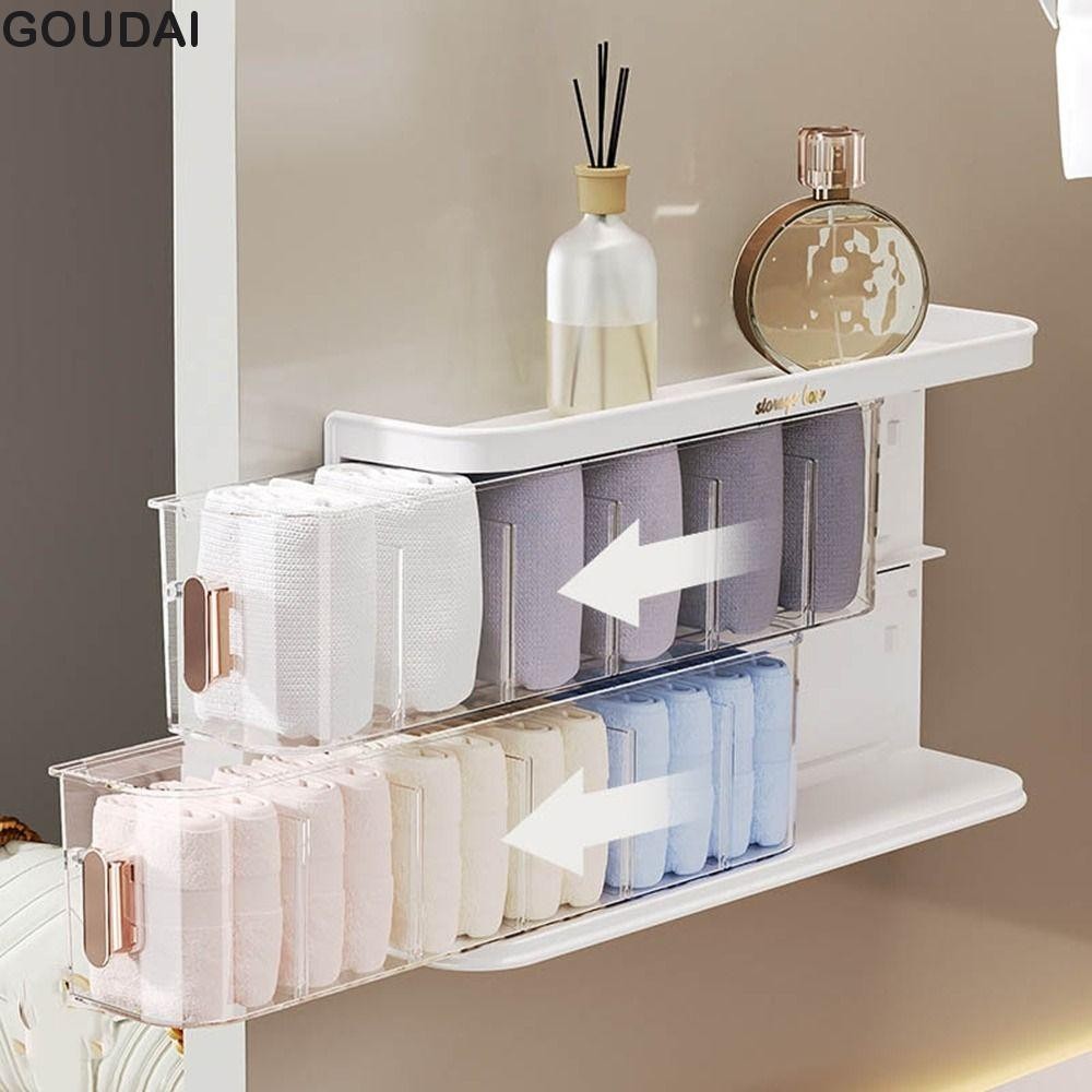 Hộp đựng đồ lót treo tường GOUDAI Nhựa di động cho gia đình | Shopee ...