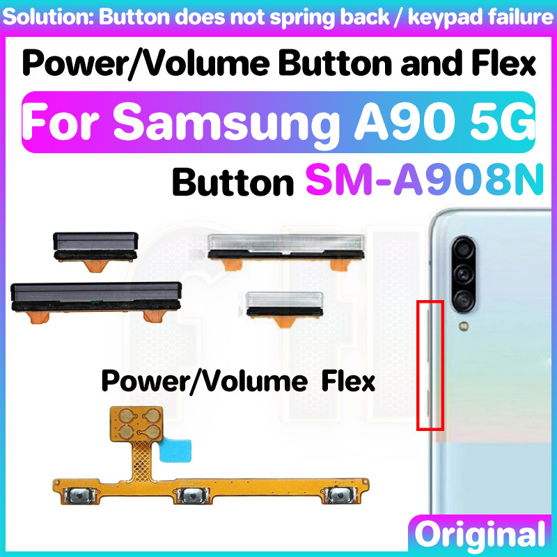 Nút âm lượng nguồn Flex Dành cho samsung galaxy a90 5g sm-a908n a908 Công tắc phím bên BẬT TẮT ...