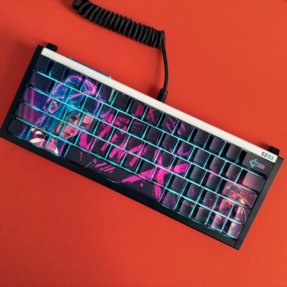 Jinx Keycap Cherry Profile 70 / 105 / 118 Phím PBT Thuốc nhuộm năm mặt ...