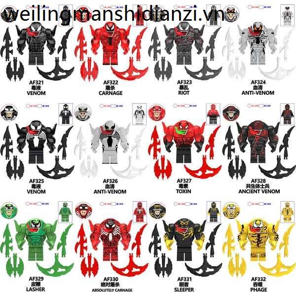 Tương thích với Lego MOC Di chuyển được Venom Massacre Riot Serum của ...