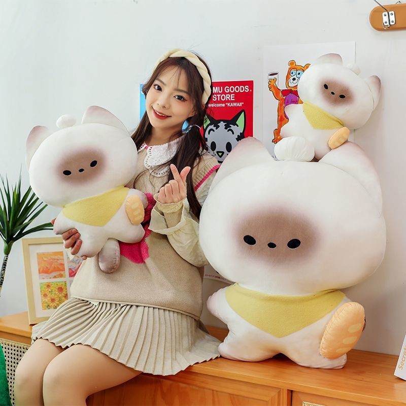 Vui vẻ bánh hấp mèo Xiêm búp bê sang trọng búp bê cô gái đi cùng búp bê ...