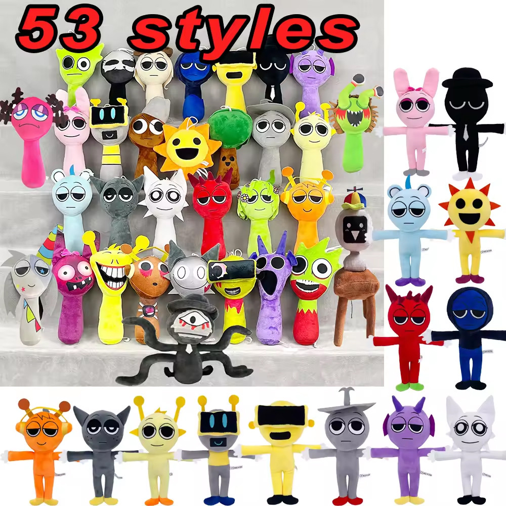 2025 Hot 53styles Sprunki Sang Trọng Đồ Chơi Sprunki Incredibox Búp Bê ...