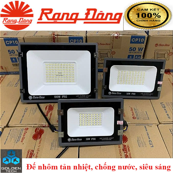 (Rạng Đông) Đèn Led Chiếu Pha Siêu Sáng (Đế Nhôm) 10W - 20W - 30W - 50W - 70W - 100W Chống Nước ...